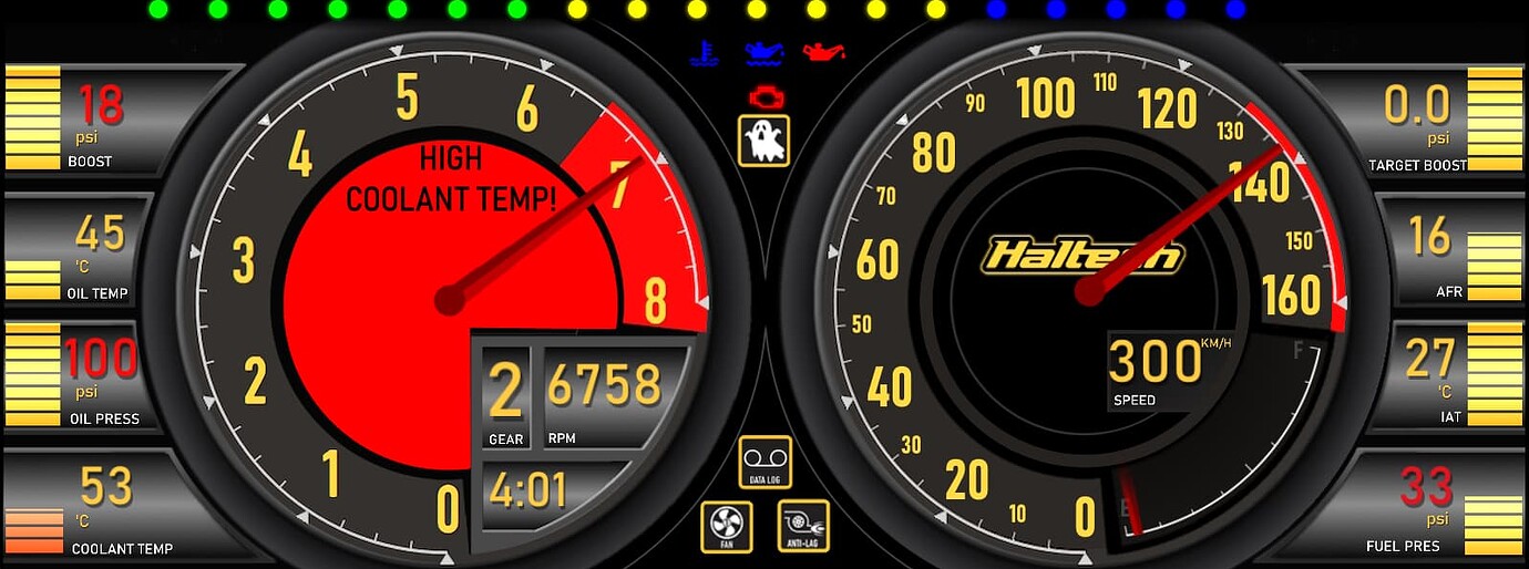 Haltech Ic 7 Style Hero Dash Page Generic Design Discussion