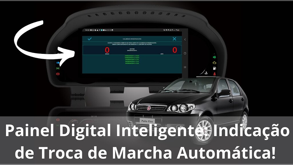 Smart Digital Dashboard: Automatic Gear Shift Indicator! See How to Set ...
