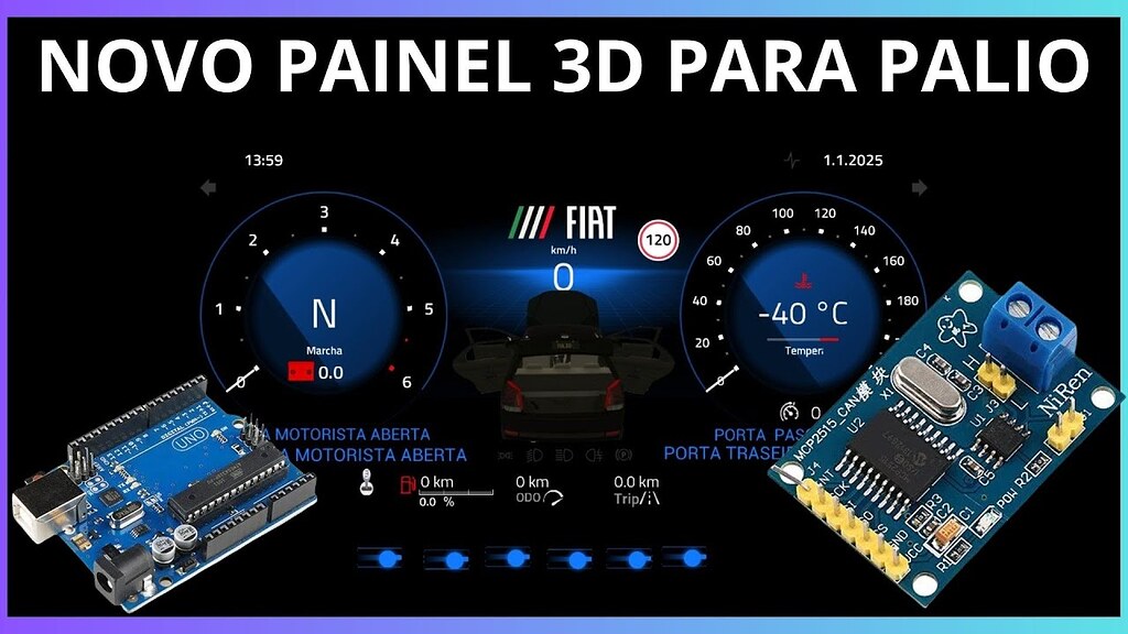 LUXURY DIGITAL DASHBOARD FOR A POPULAR CAR / Arduino CAN Bus ...
