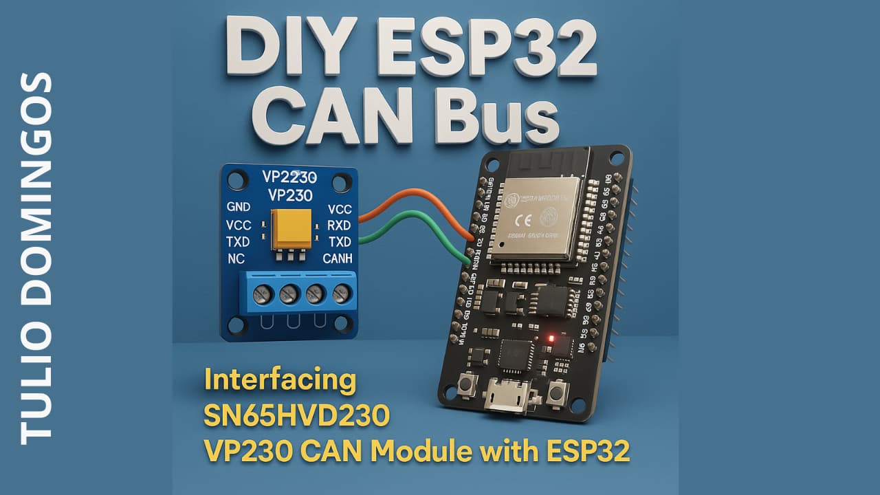 DIY ESP32 CAN Bus | Interfacing SN65HVD230 VP230 CAN Module with ESP32 - General - RealDash Forum